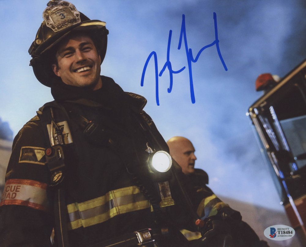 Taylor Kinney Signed "Chicago Fire" 8x10 Photo (Beckett COA) | Pristine ...