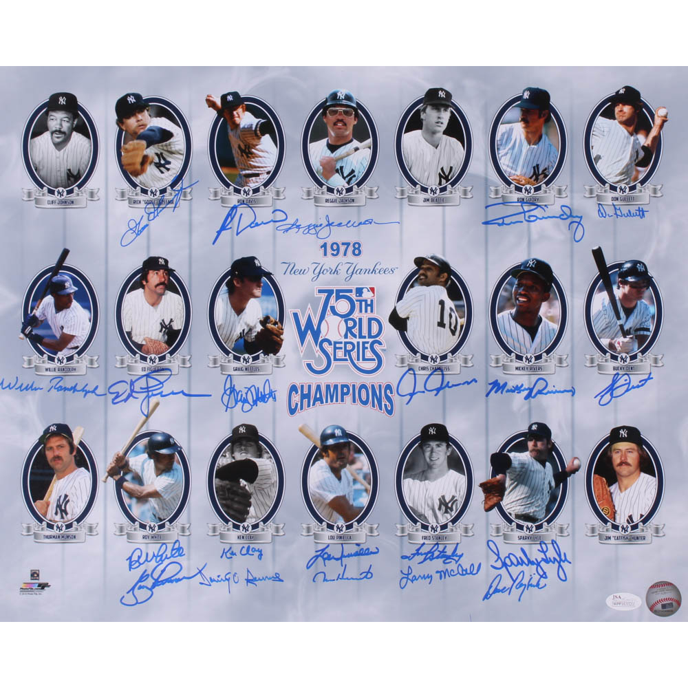 1978 Yankees 16x20 Photo Signed by (21) with Reggie Jackson, Goose ...