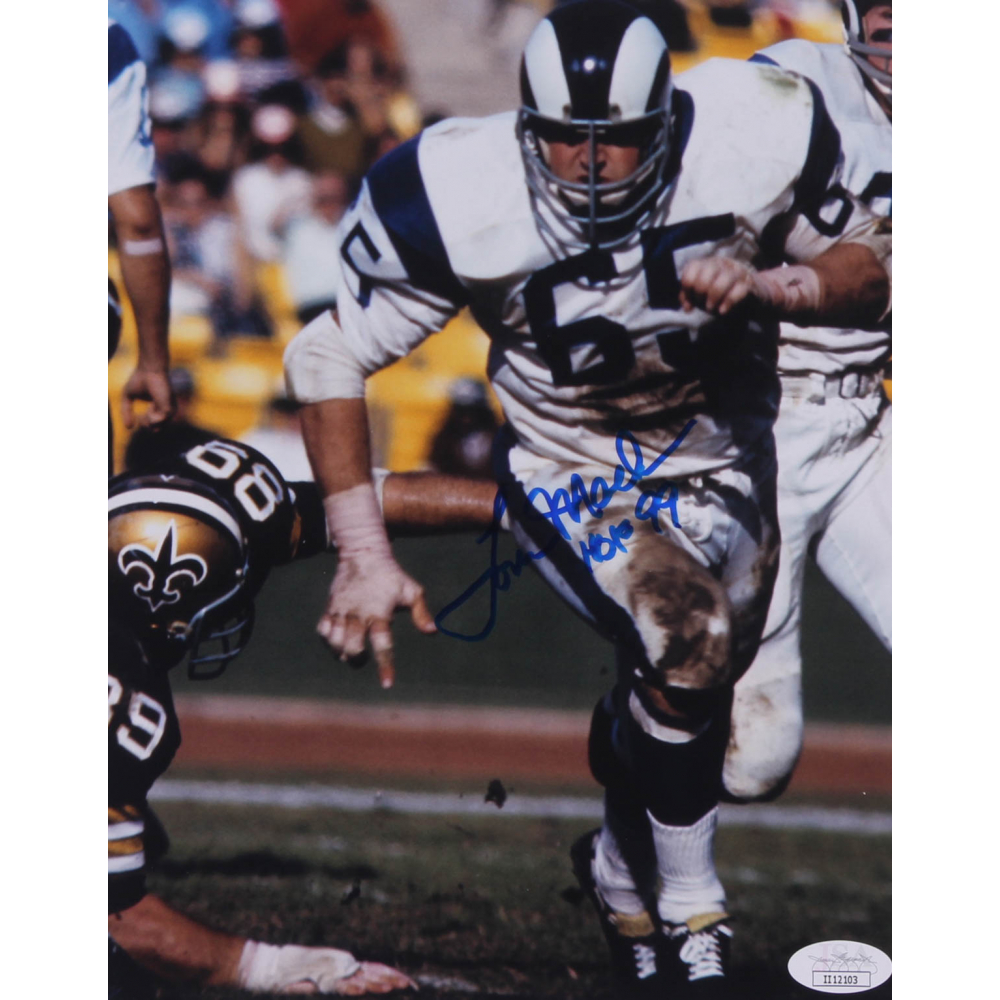 Tom Mack Signed Rams 8x10 Photo Inscribed "HOF 99" (JSA COA) | Pristine ...