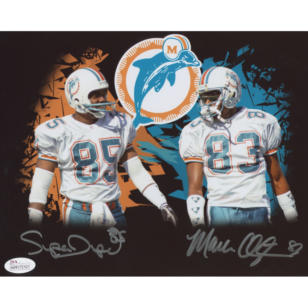 Mark Clayton & Mark Duper Signed Dolphins 8x10 Photo (JSA COA ...
