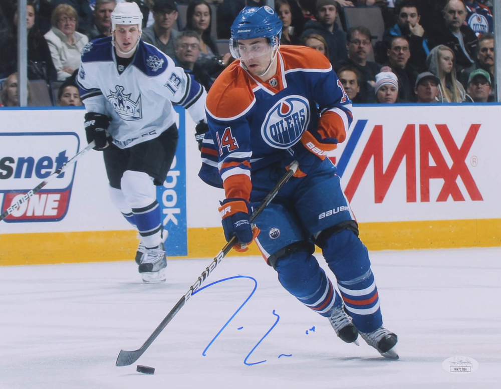 Jordan Eberle Signed Oilers 11x14 Photo (JSA COA) | Pristine Auction