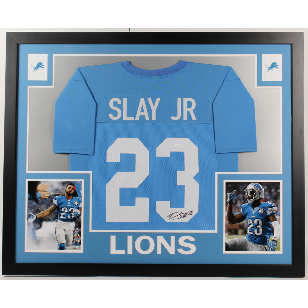 Darius Slay Signed 35x43 Custom Framed Jersey (JSA COA) | Pristine Auction