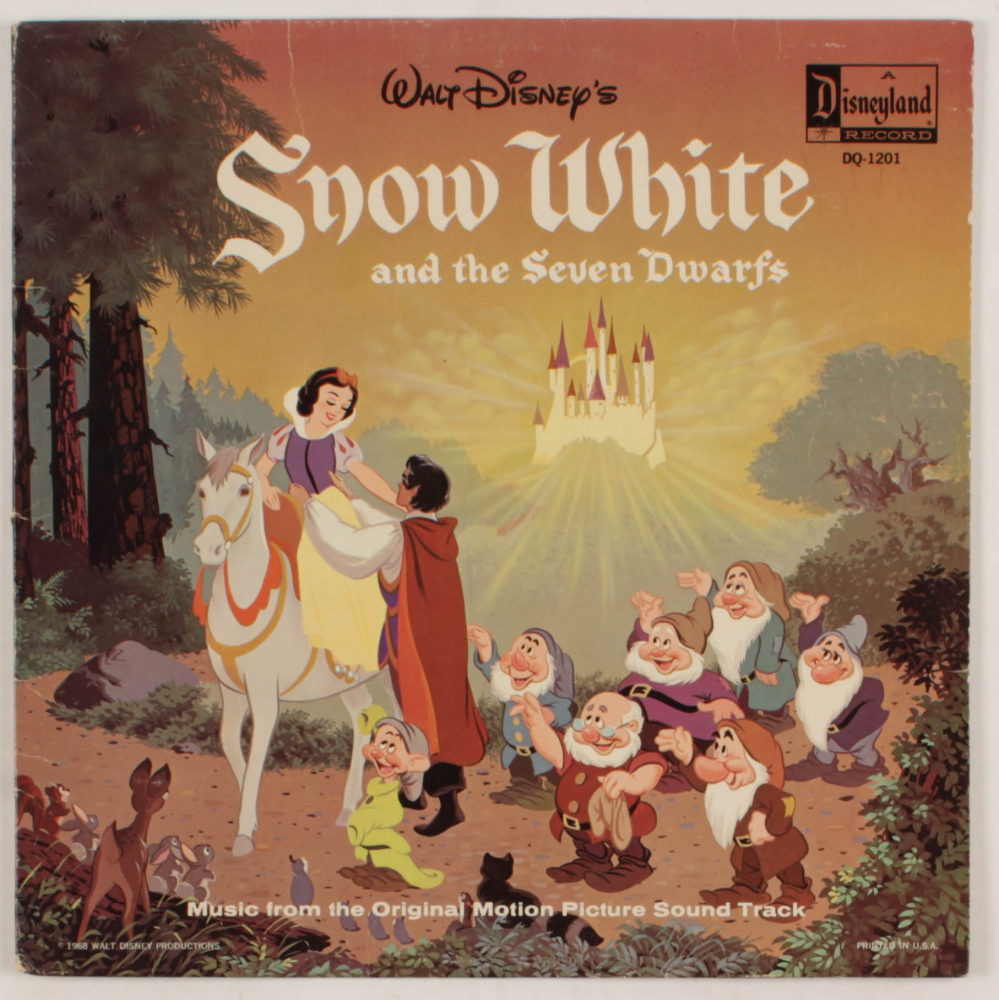 Vintage 1968 Walt Disney Snow White And The Seven Dwarfs Vinyl Lp
