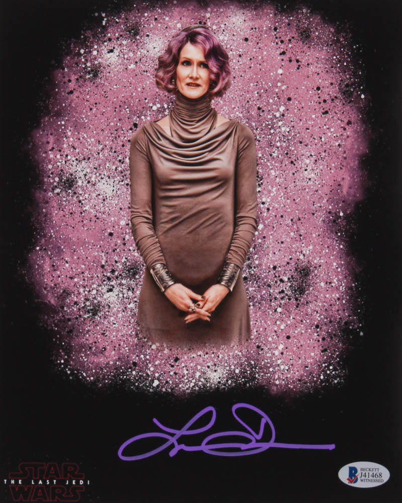 Laura Dern Signed "Star Wars: The Last Jedi" 8x10 Photo (Beckett COA ...