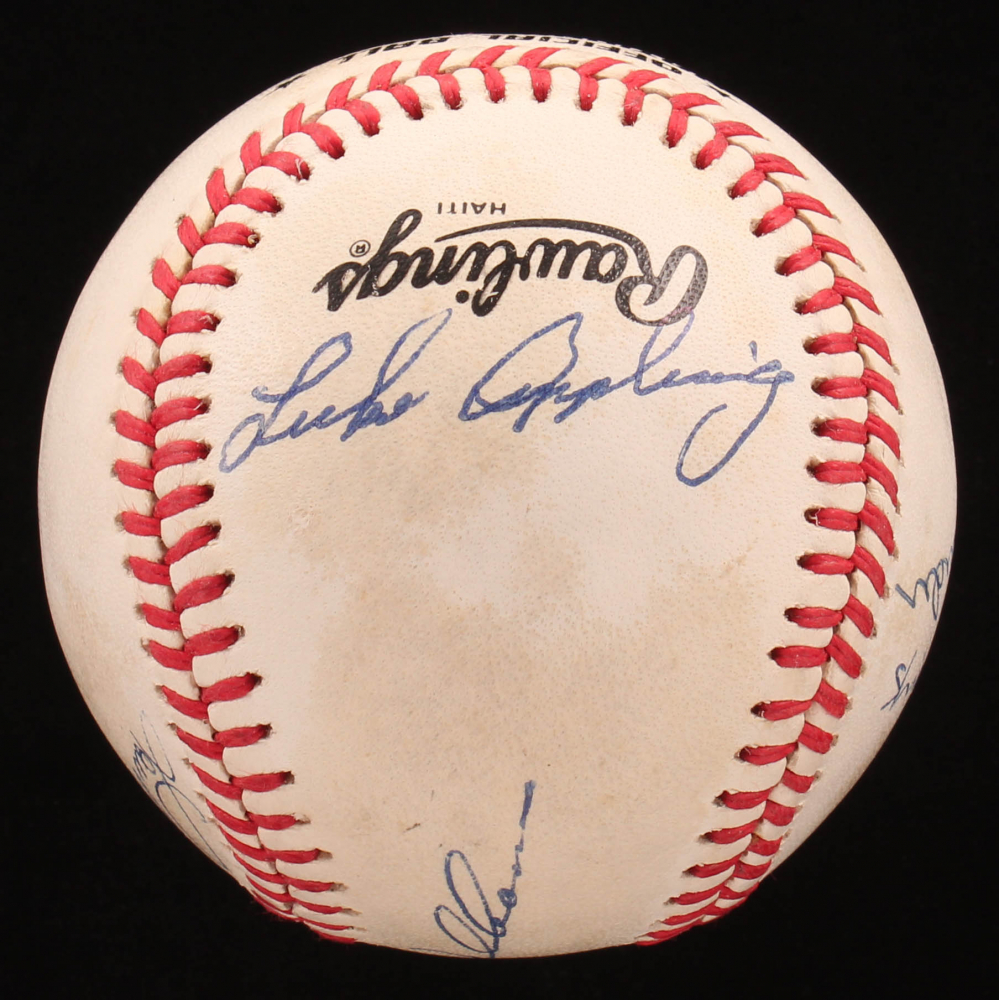 MLB Hall of Famers ONL Baseball Signed by (5) with Ernie Banks, Billy ...