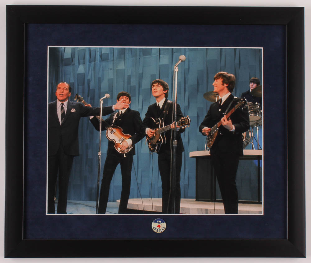 The Beatles on The Ed Sullivan Show 16x19 Custom Framed Photo Display ...