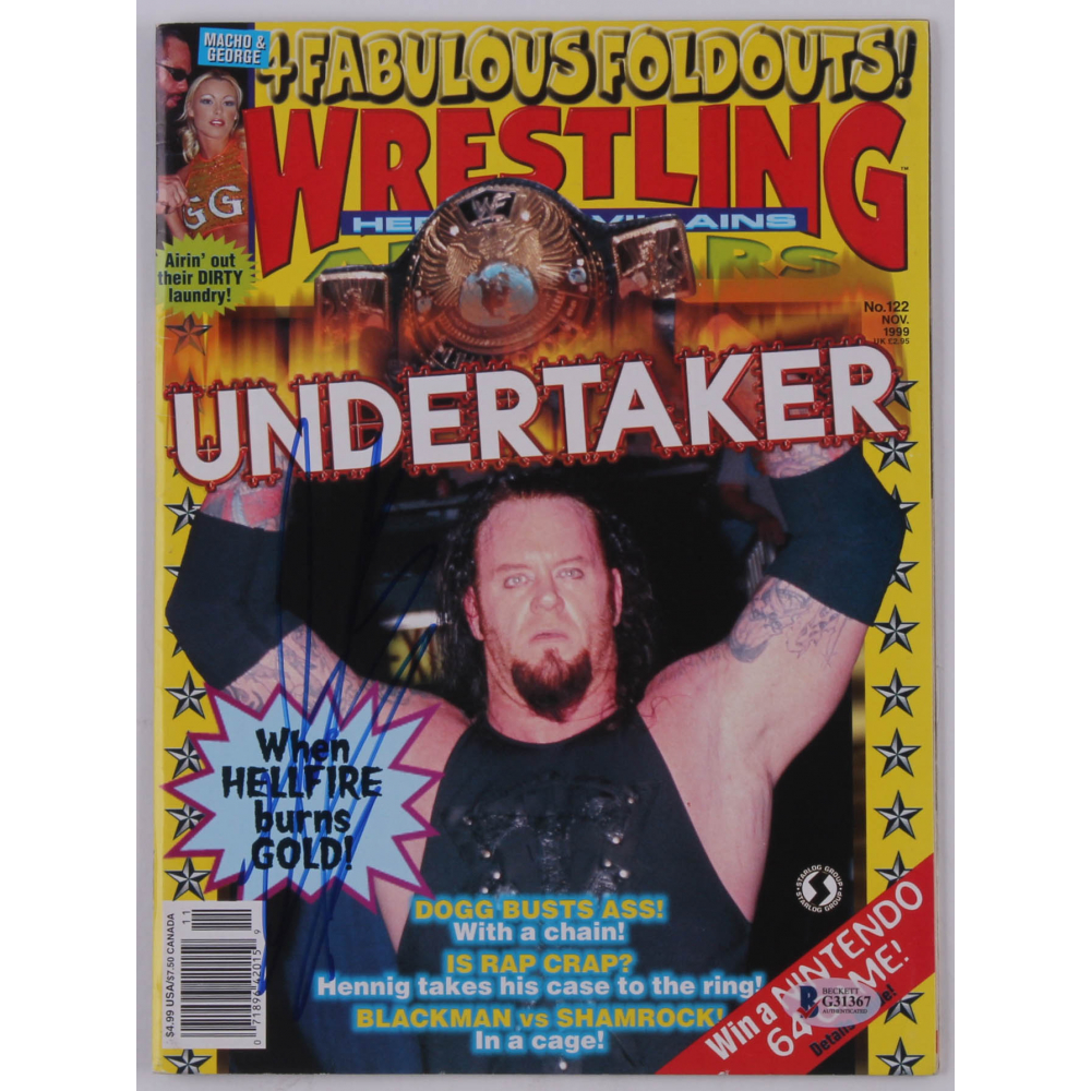 The Undertaker Signed 1999 Wrestling Magazine (Beckett COA) | Pristine ...