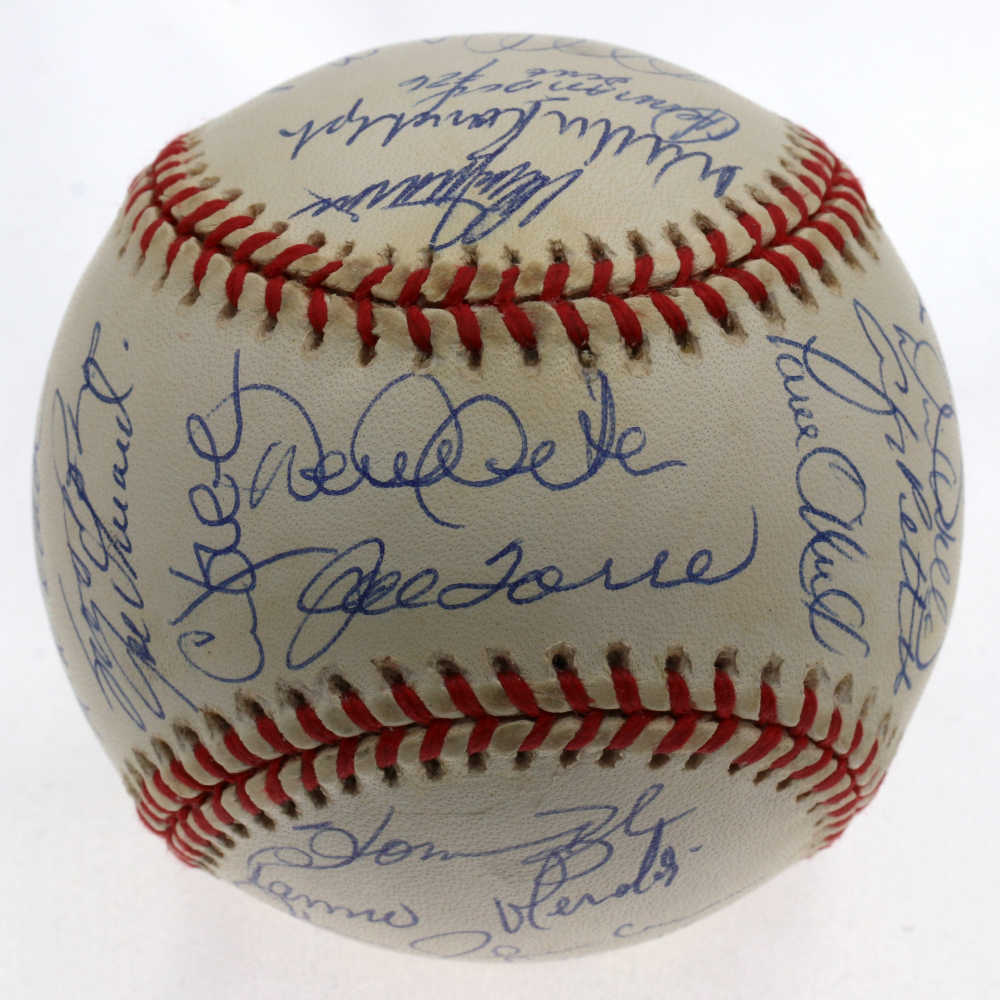 1998 Yankees World Series Baseball Team-Signed by (30) with Joe Torre ...