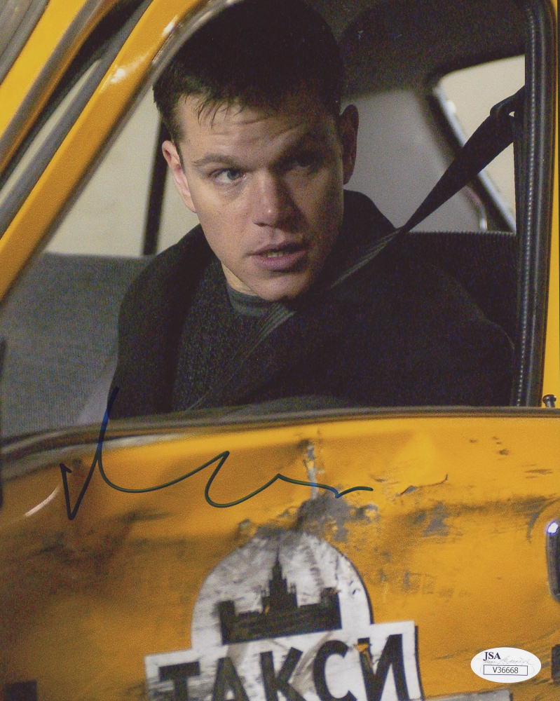 Matt Damon Signed "The Bourne Supremacy" 8x10 Photo (JSA COA ...