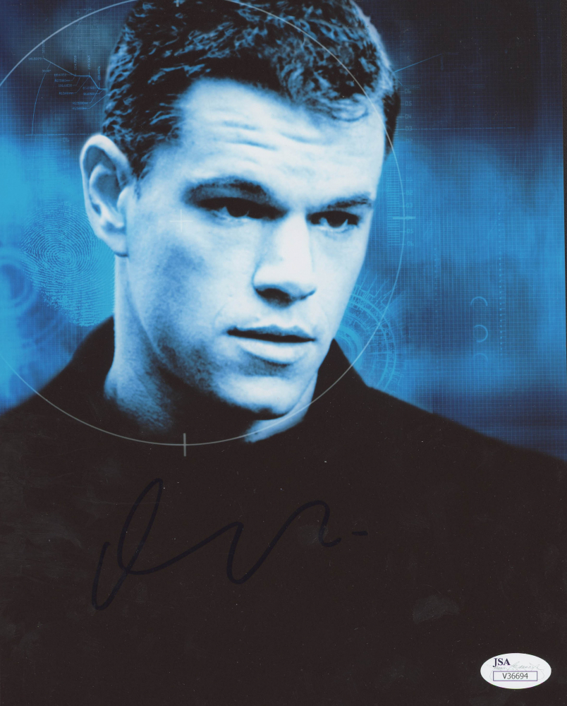 Matt Damon Signed "The Bourne Identity" 8x10 Photo (JSA COA) | Pristine ...