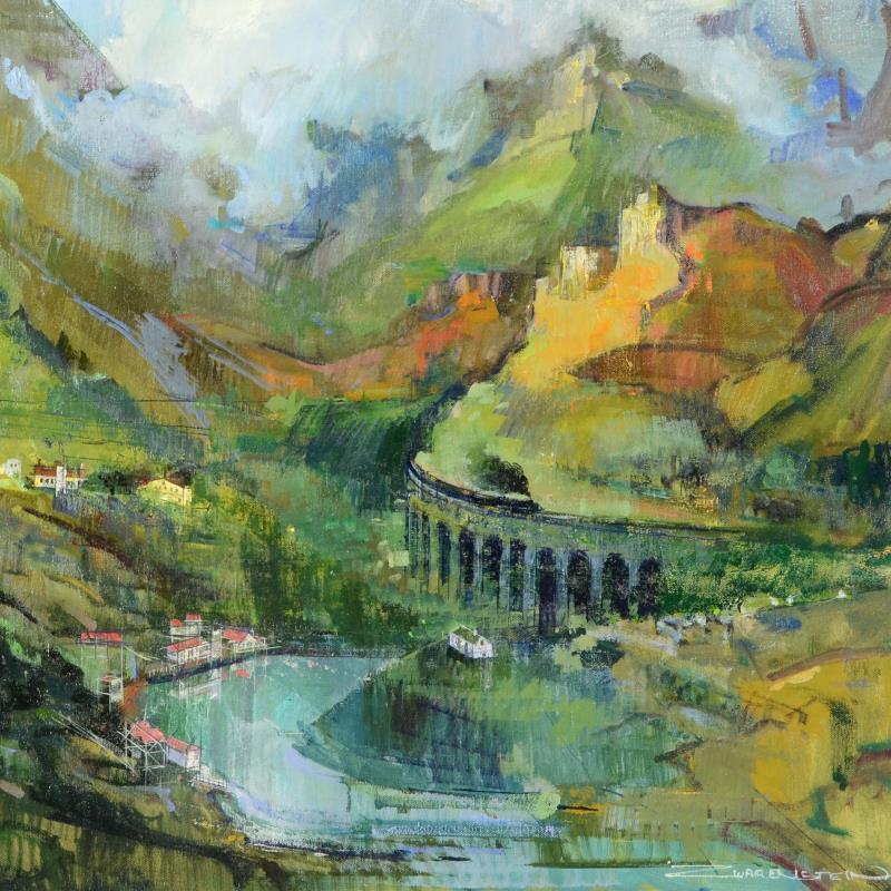 Alex Zwarenstein Signed "The Drakensberg" 30x24 Original Oil Painting ...
