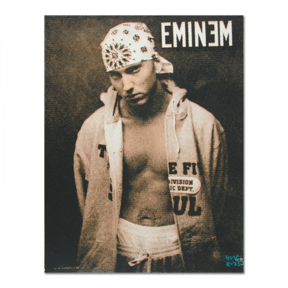 "Eminem" 12x16 One-of-a-Kind Hand-Pulled Silkscreen on Canvas by Ringo ...
