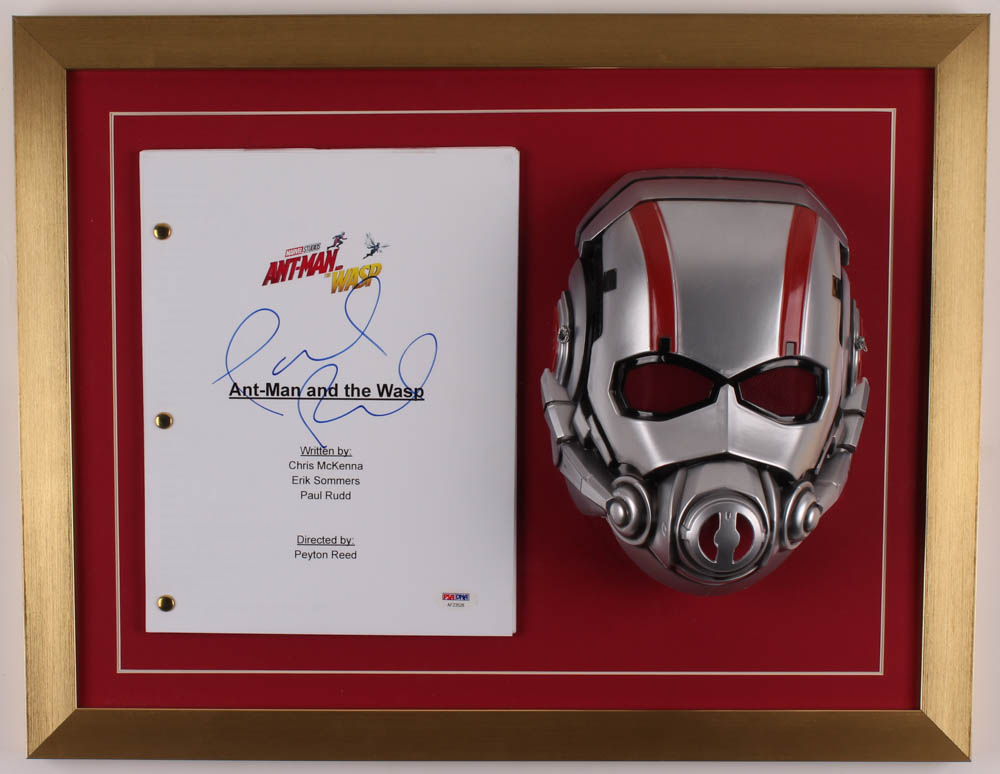 Paul Rudd Signed "Ant-Man" 16x22 Custom Framed Script Display (PSA COA ...