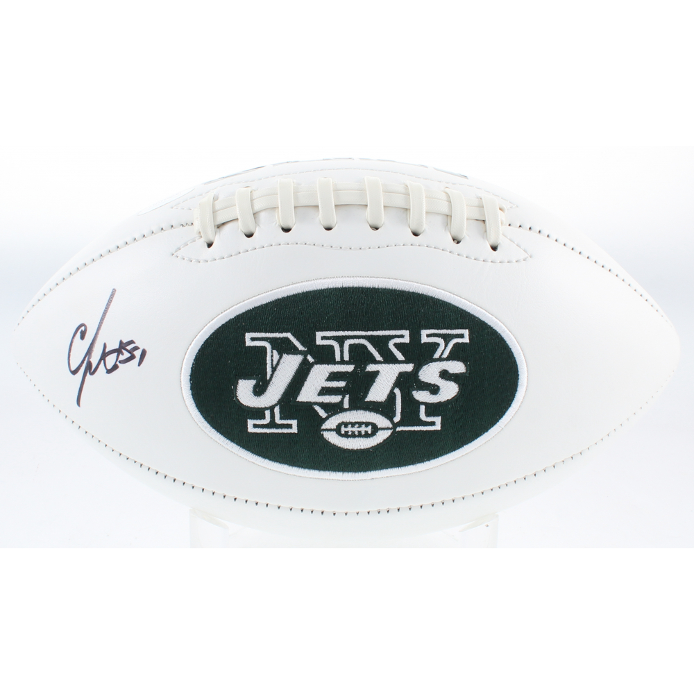 C.J. Mosley Signed Jets Logo Football (JSA Hologram) | Pristine Auction