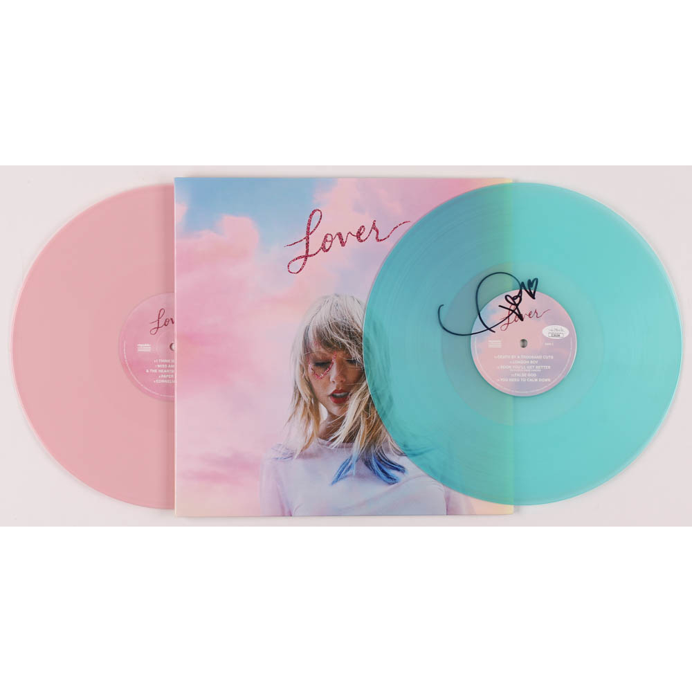 Taylor Swift Signed "Lover" Vinyl Record Album Cover (JSA COA ...