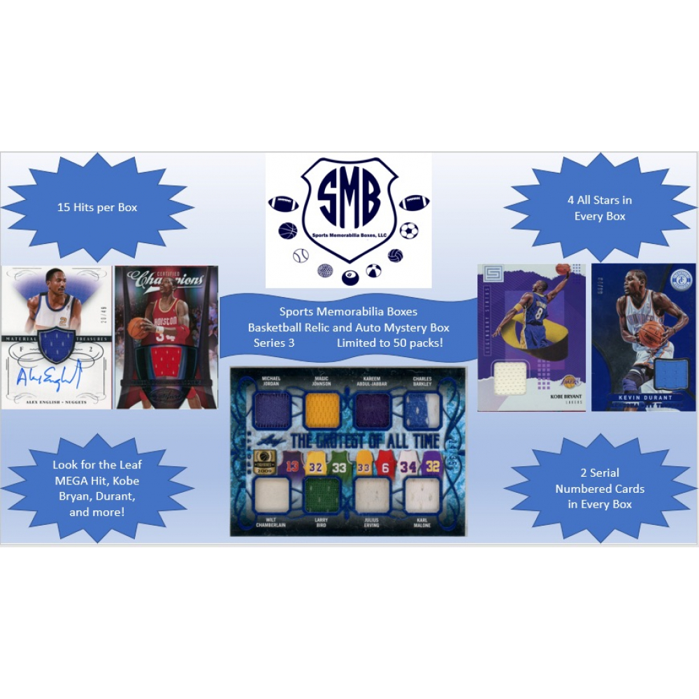 Basketball Only Relic and Signatures Hot Packs Mystery Box! 15 hits per ...