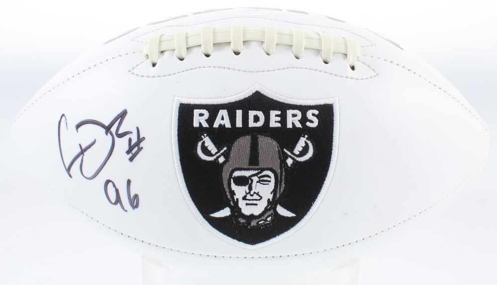 Clelin Ferrell Signed Raiders Logo Football (JSA Hologram) | Pristine ...