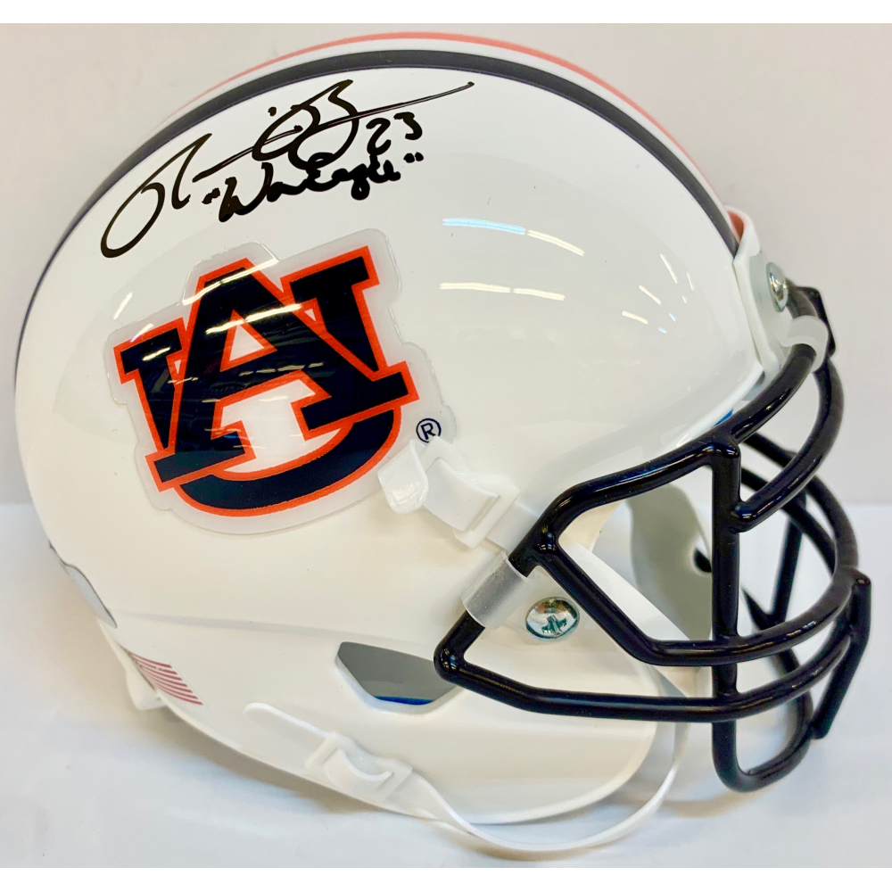 Ronnie Brown Signed Auburn Tigers Mini Helmet Inscribed "War Eagle ...