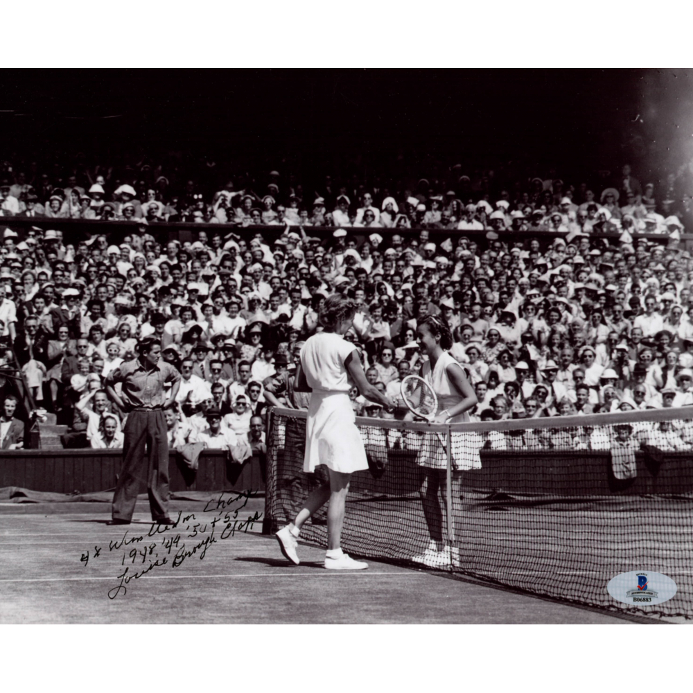 Louise Brough Clapp Signed 8x10 Photo Inscribed "4x Wimbledon Champ ...