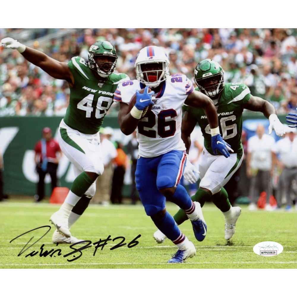Devin Singletary Signed Bills 8x10 Photo (JSA COA) | Pristine Auction