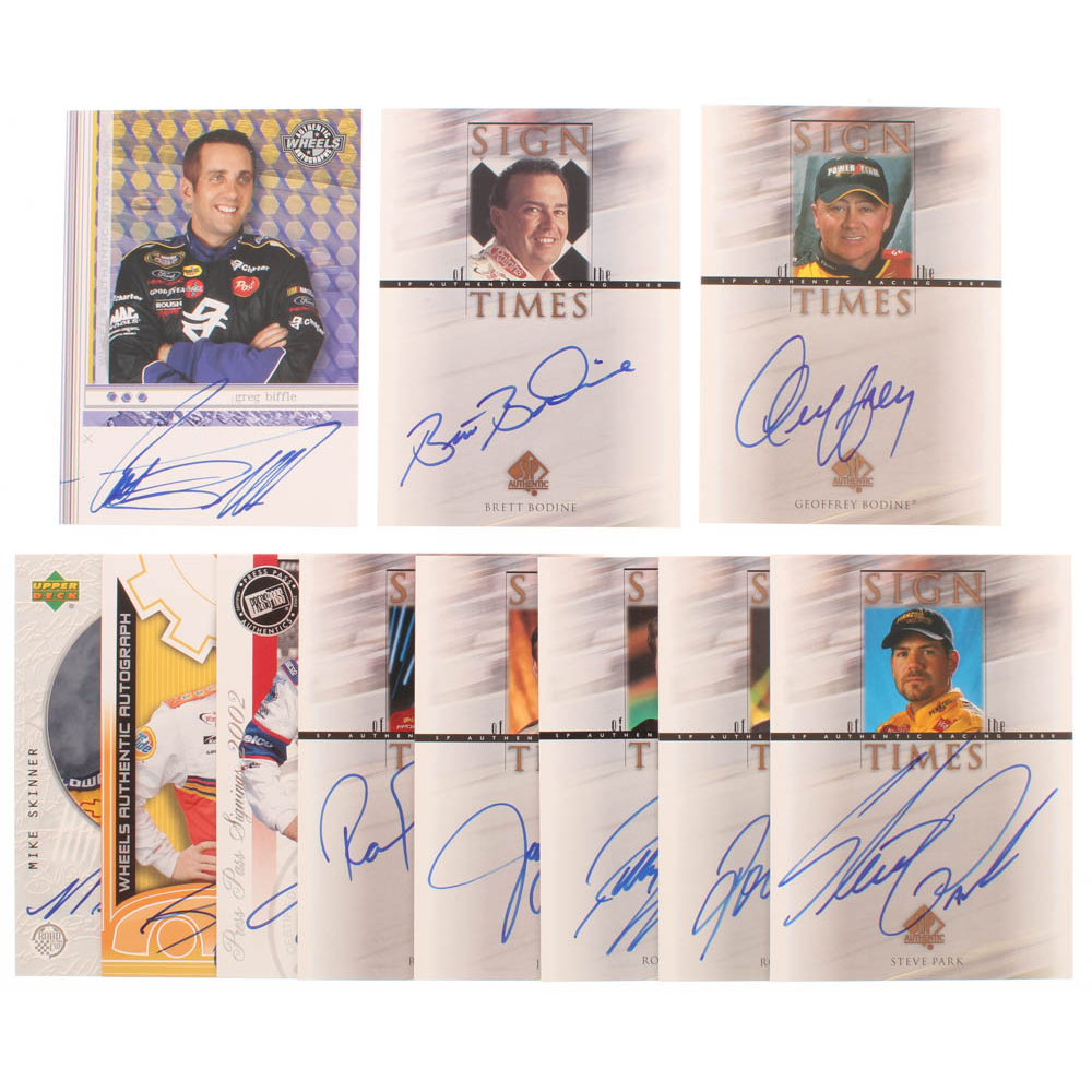 Lot of (11) NASCAR Autograph Cards with 2004 Wheels Autographs #2 Greg ...