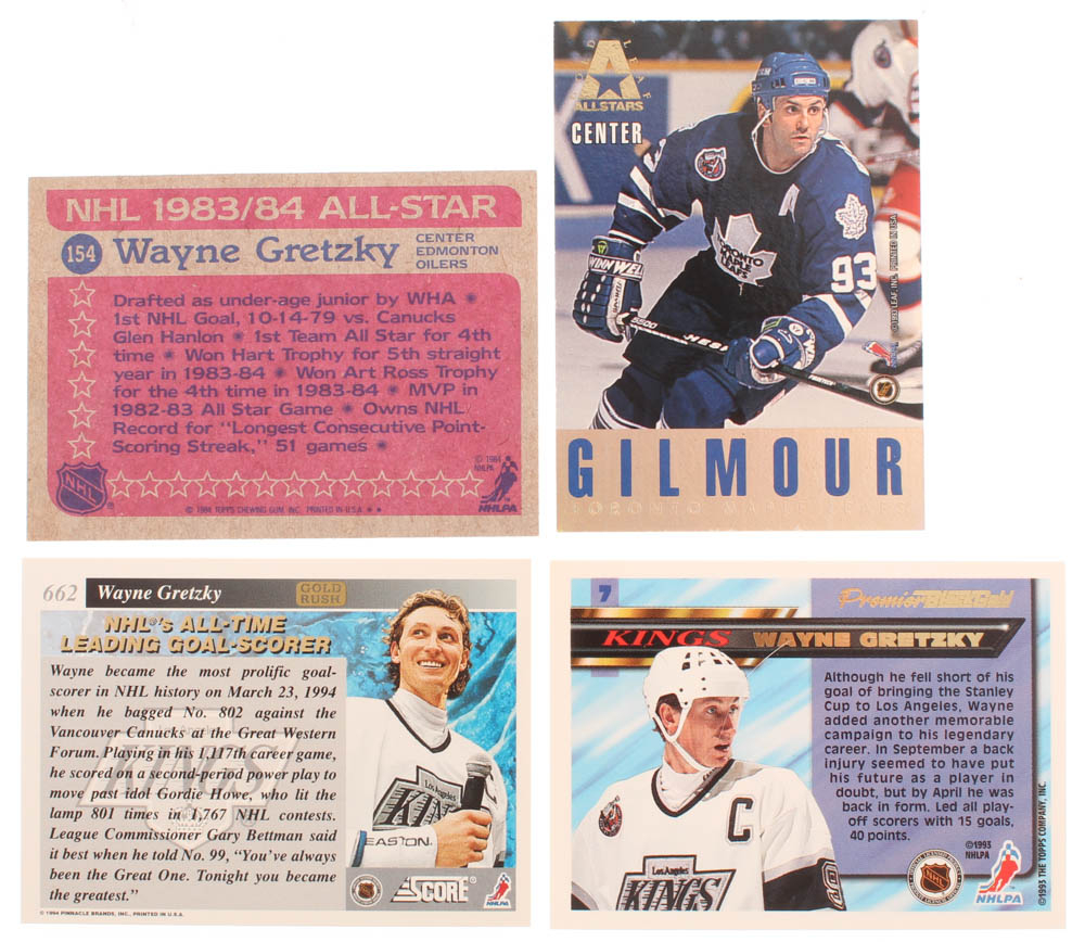 Lot of (21) Wayne Gretzky Cards with 1984-85 Topps #154 All-Star, 1993-94 Score Gold Rush #662 ...