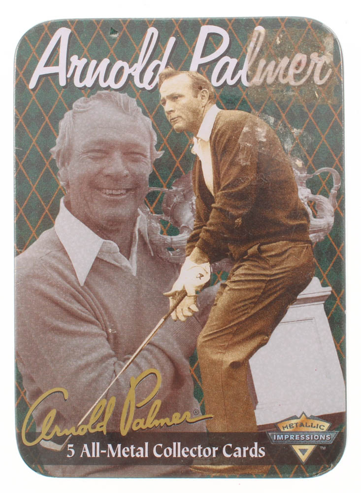 Complete Set of (5) Arnold Palmer Metallic Impressions Embossed Metal ...