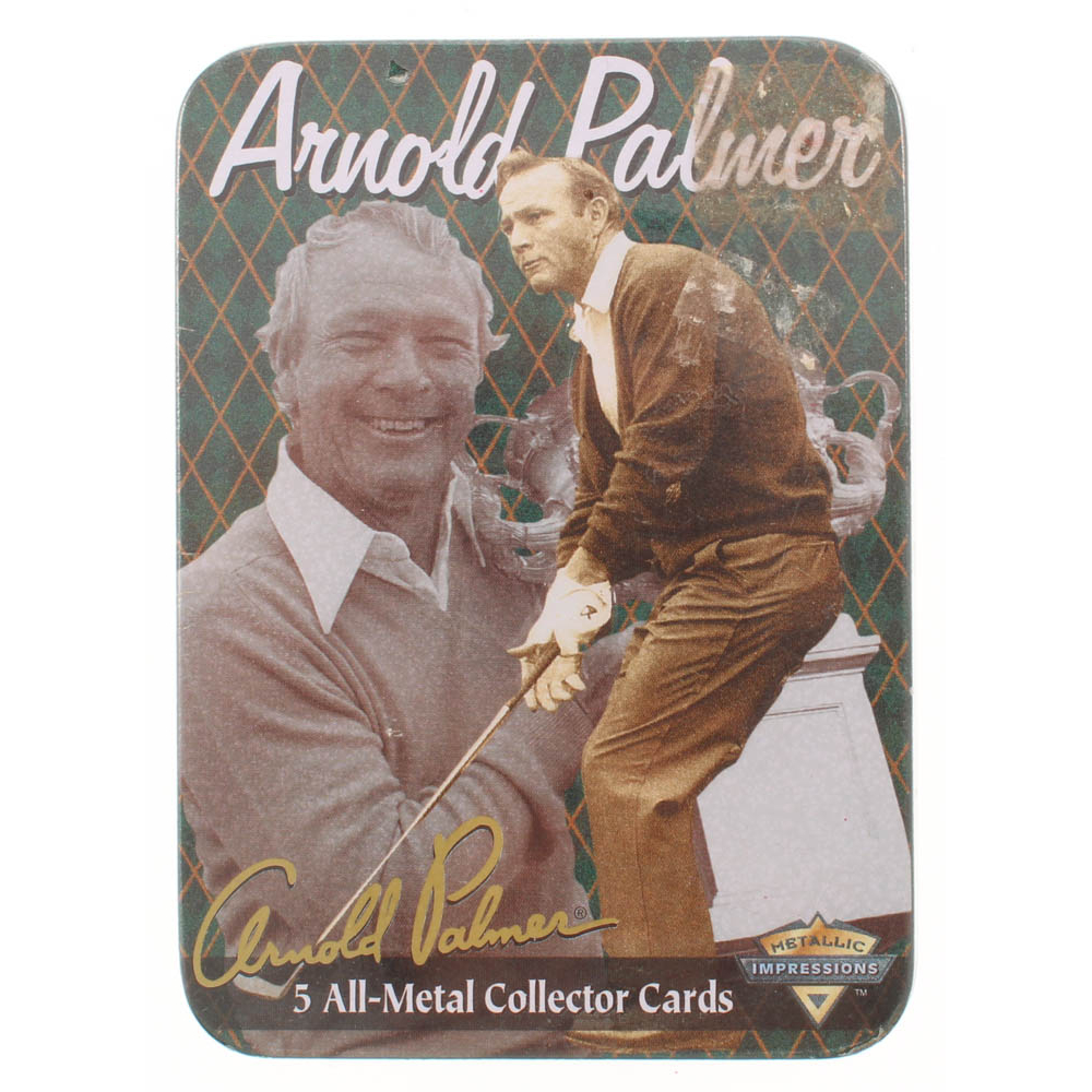 Complete Set of (5) Arnold Palmer Metallic Impressions Embossed Metal ...