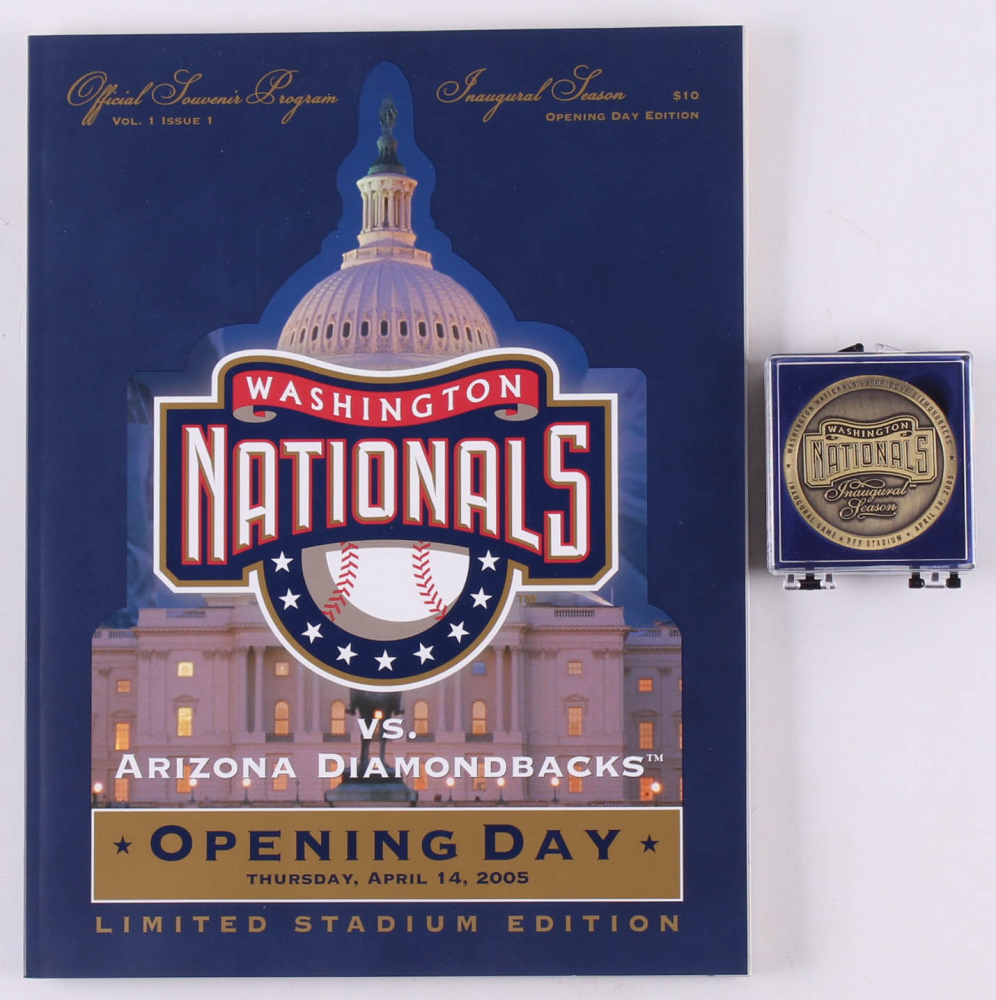 Nationals 2005 Opening Day of Inaugural Season Original Program ...