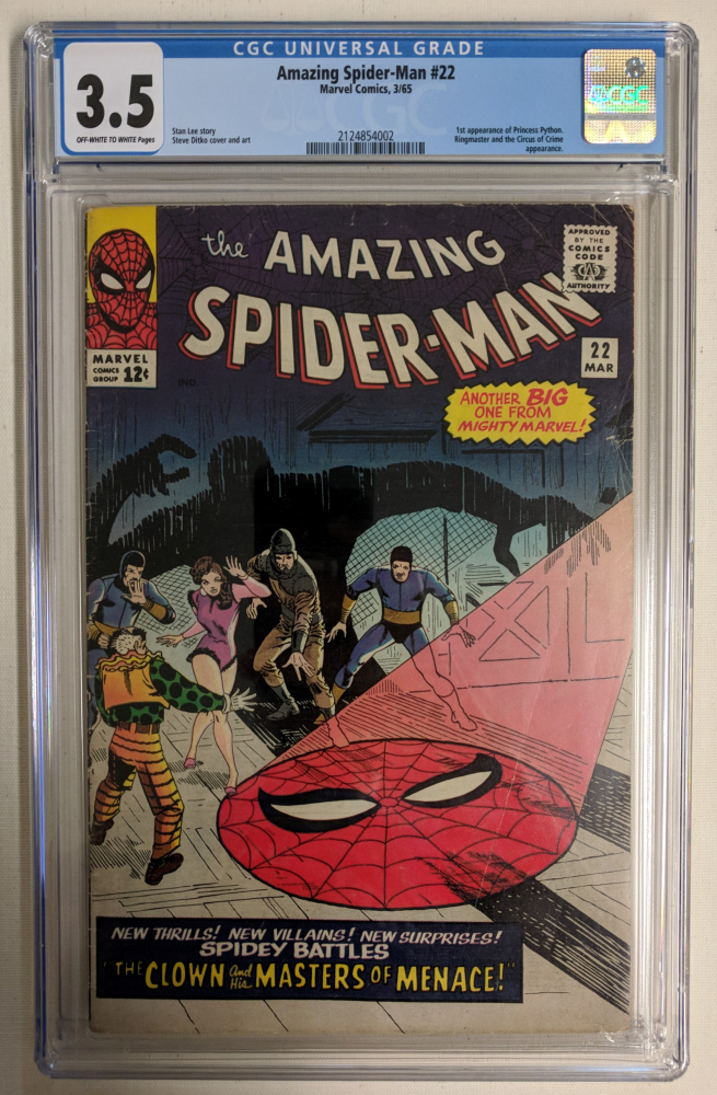 1965 "The Amazing Spider-Man" Issue #22 Marvel Comic Book (CGC 3.5 ...