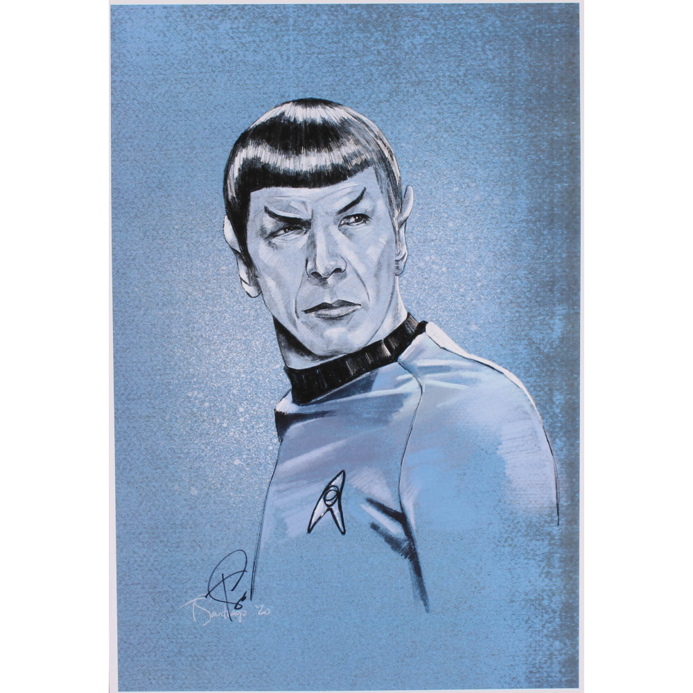 Tony Santiago - Spock - "Star Trek" 13x19 Signed Lithograph (PA COA ...