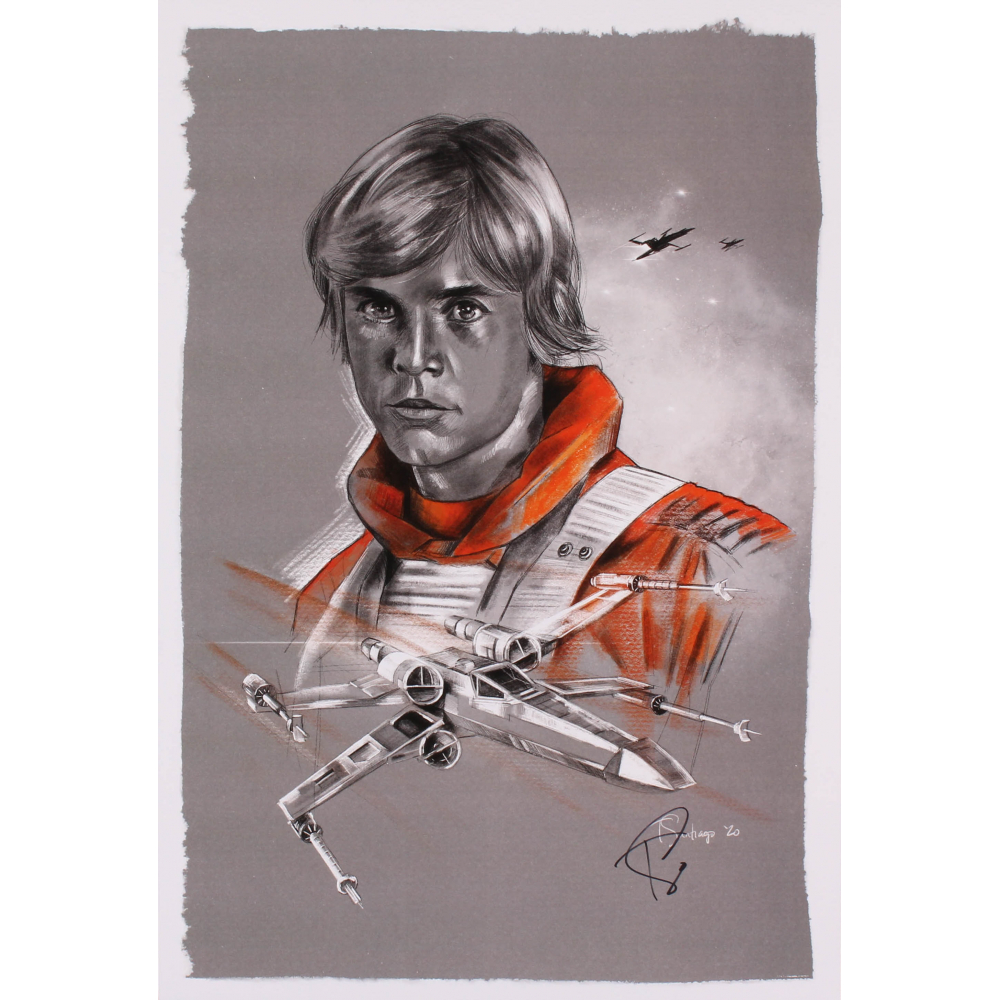 Tony Santiago - Luke Skywalker - "Star Wars" 13x19 Signed Lithograph ...