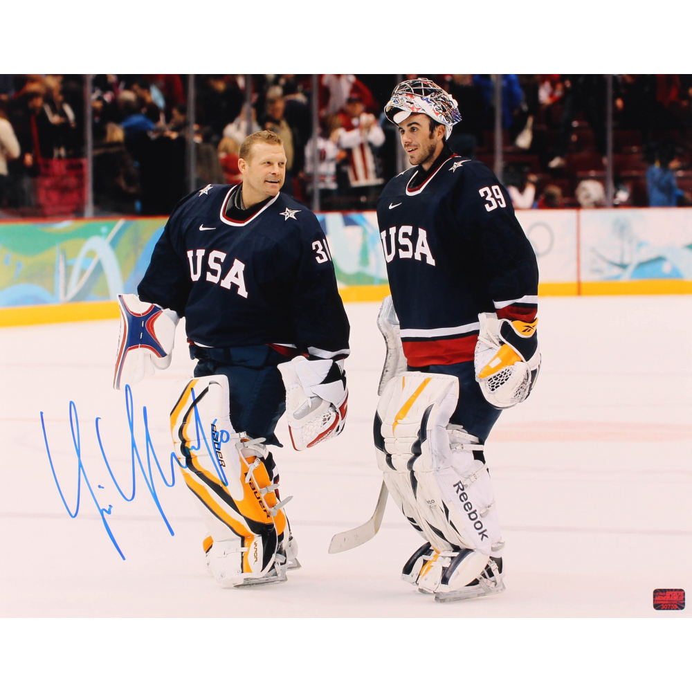 Tim Thomas Signed Bruins 16x20 Photo (YSMS COA) | Pristine Auction