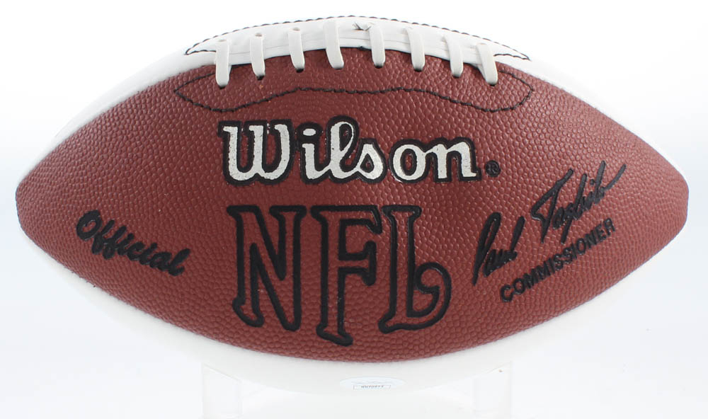 NFL Hall Of Fame Logo Football Signed by (5) Eric Dickerson, Tom Mack ...