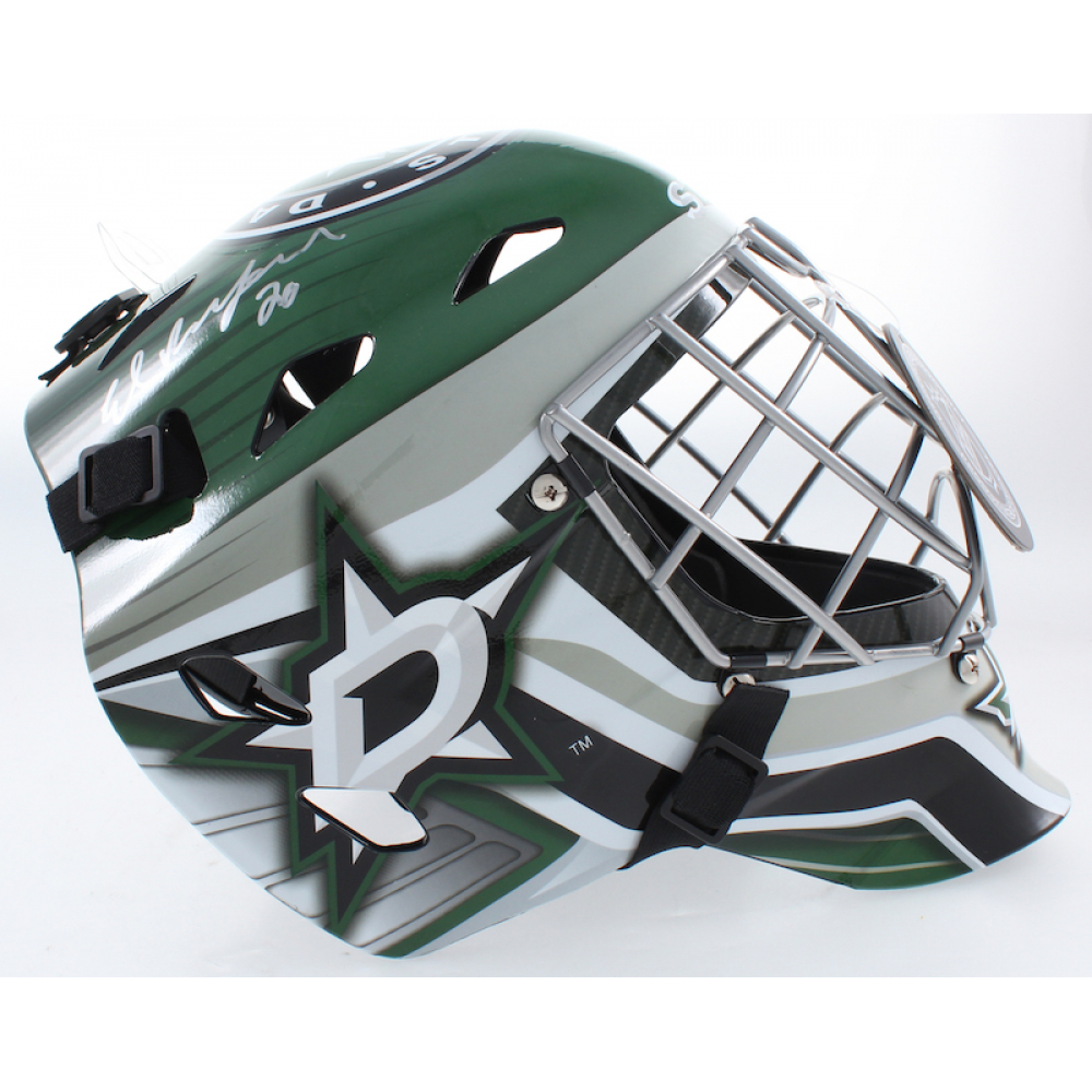 Ed Belfour Signed Stars Full-Size Hockey Goalie Mask (Schwartz COA ...