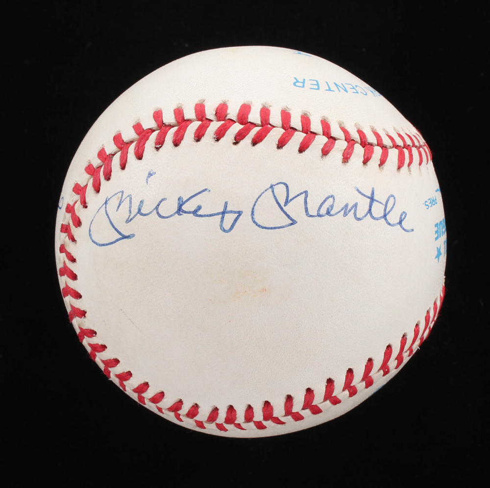 Mickey Mantle & Don Mattingly Signed OAL Baseball (PSA LOA) | Pristine ...