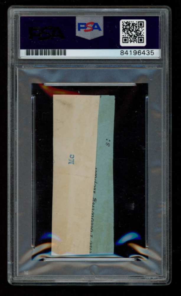 Charles Comiskey Signed 1x3 Cut (PSA Encapsulated) | Pristine Auction