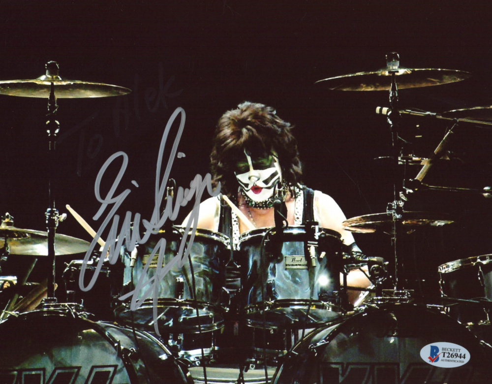 Eric Singer Signed "KISS" 8x10 Photo (Beckett COA) | Pristine Auction