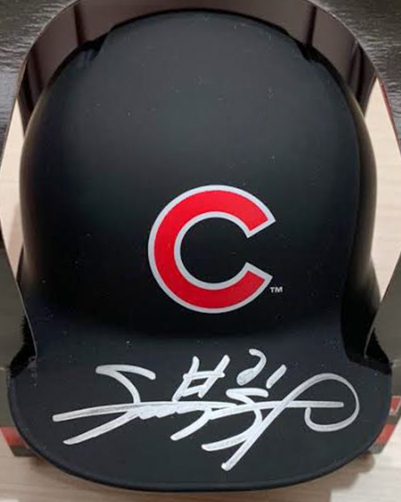 Sammy Sosa Signed Cubs Mini Batting Helmet (Beckett COA) | Pristine Auction
