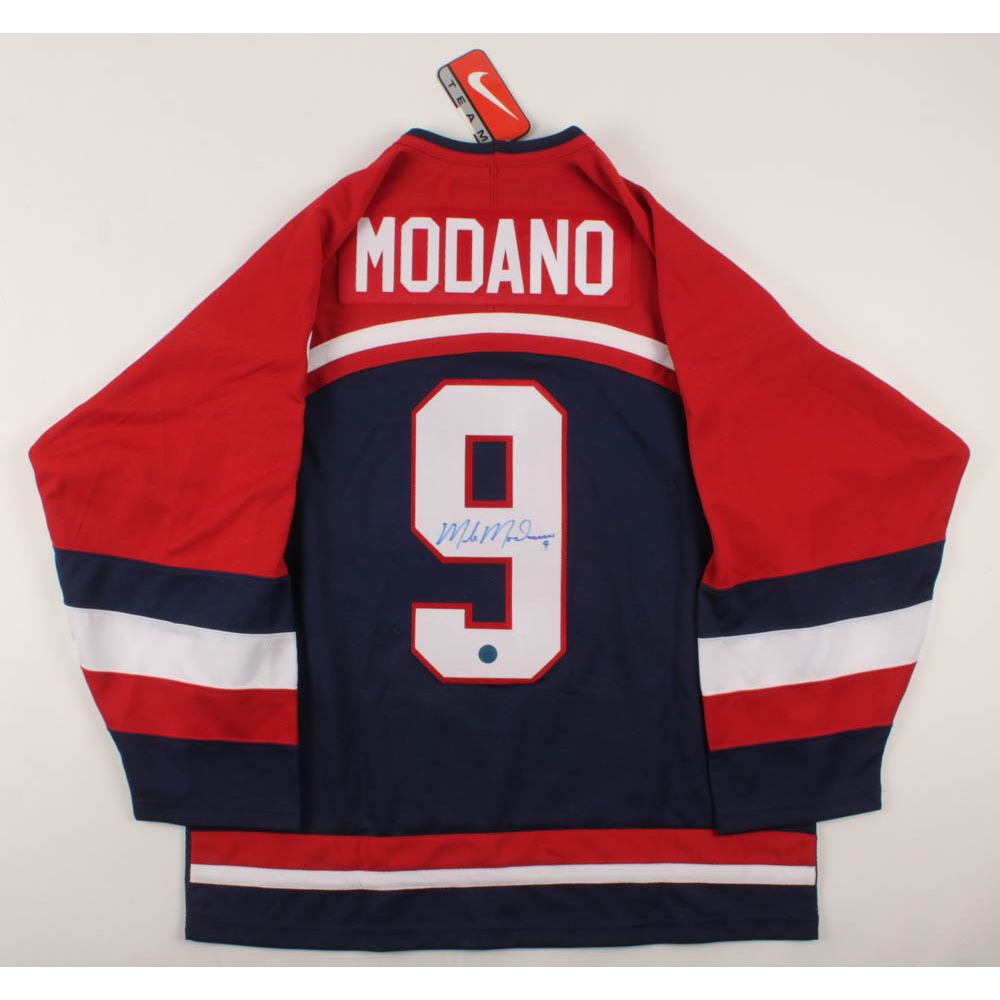 Mike Modano Signed Team USA Jersey (AJ's Sports World COA) | Pristine ...
