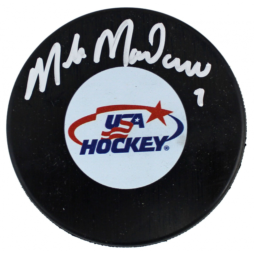 Mike Modano Signed Team USA Logo Hockey Puck (Beckett) | Pristine Auction