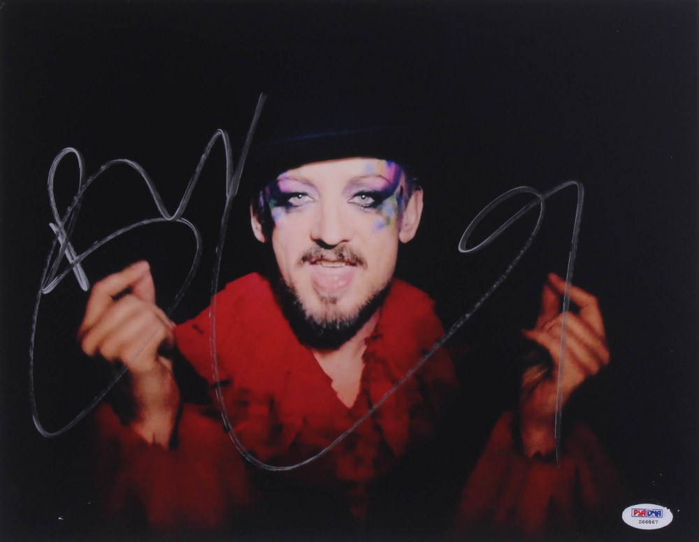 Boy George Signed 11x14 Photo (PSA COA) | Pristine Auction