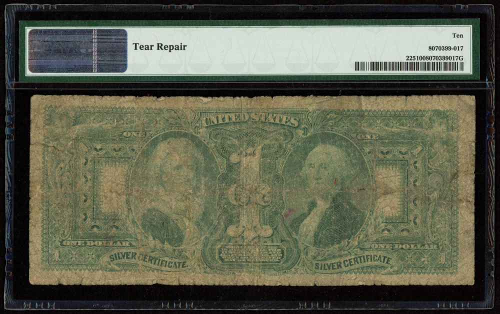 1896 $1 One-Dollar "Educational Series" Large-Size Silver Certificate ...