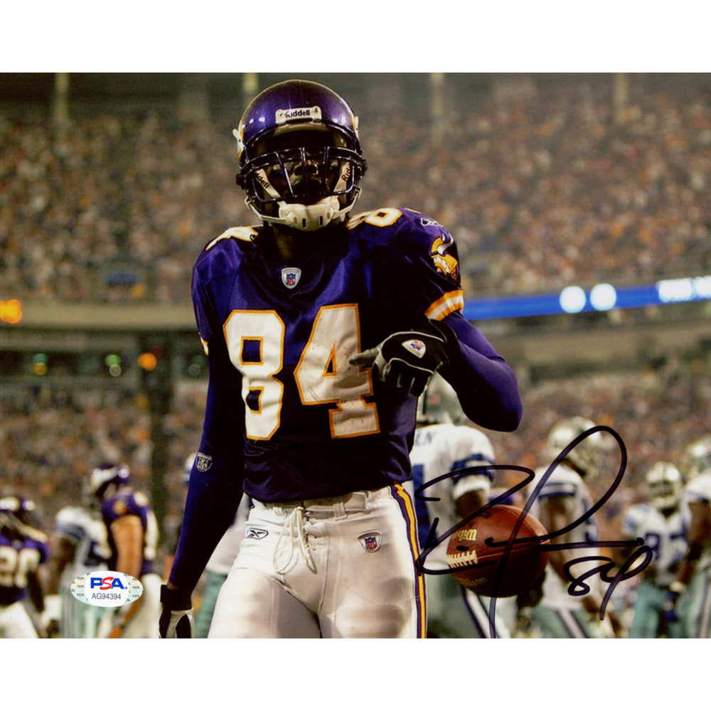Randy Moss Signed Vikings 8x10 Photo (PSA COA) | Pristine Auction