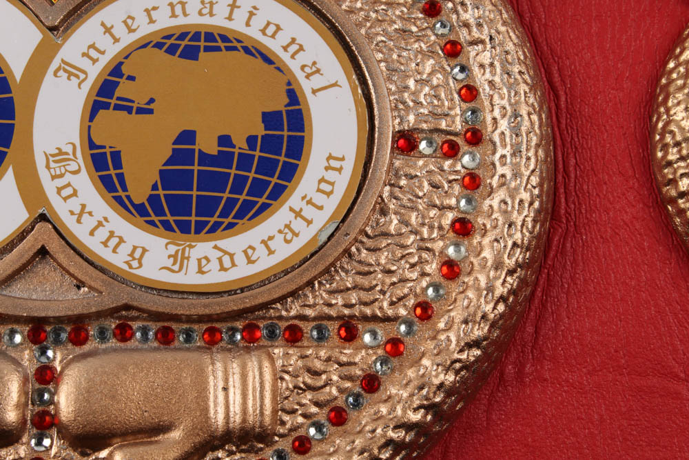Floyd Mayweather Jr. Signed IBF Full-Size Heavyweight Championship Belt ...
