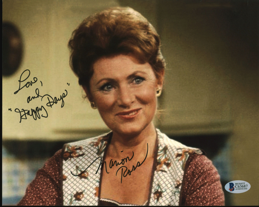 Marion Ross Signed "Happy Days" 8x10 Photo Inscribed "Love" & "Happy ...