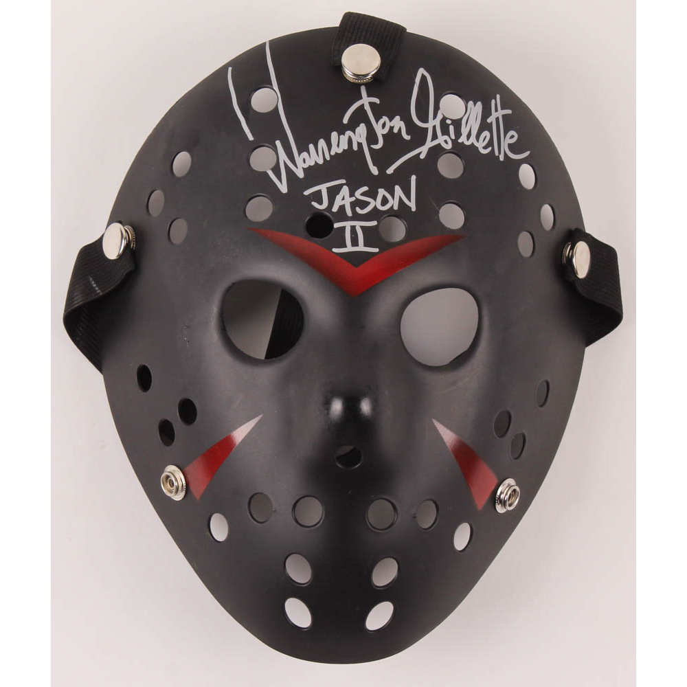 Warrington Gillete Signed "Friday the 13th Part 2" Mask Inscribed ...