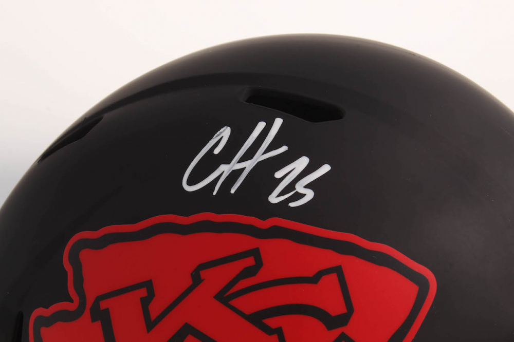 Clyde Edwards-Helaire Signed Chiefs Eclipse Alternate Full-Size Speed ...
