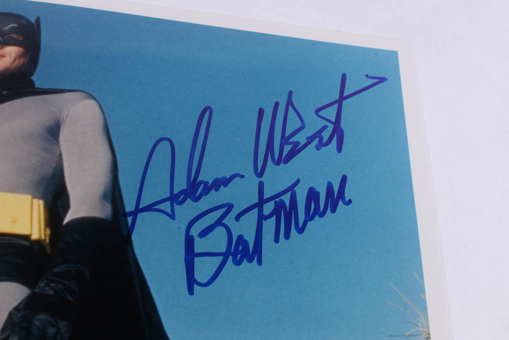 Adam West & Burt Ward Signed "Batman" 11x14 Photo Inscribed "Batman ...