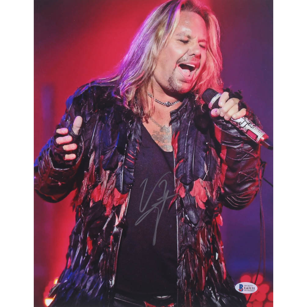Vince Neil Signed "Motley Crue" 11x14 Photo (Beckett COA) | Pristine ...